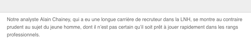 Hockey30 | Alain Chainey veut la JOB de Trevor Timmins..son 1er conseil ...