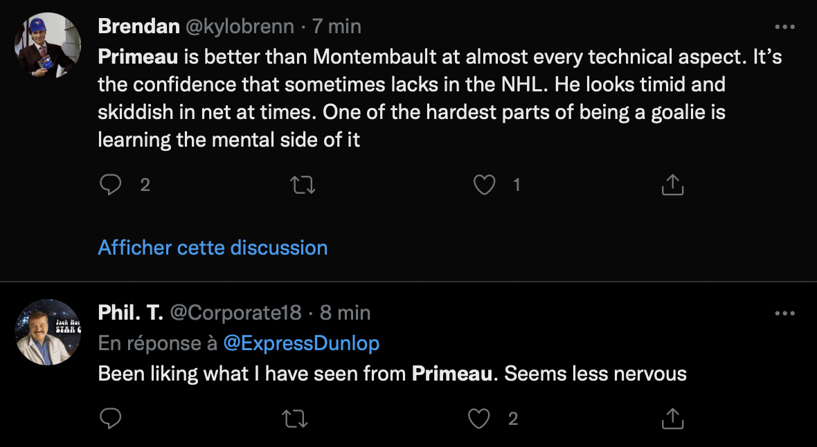 Hockey30 | Vidéo: Alex Debrincat marque... Mais Cayden Primeau connait ...