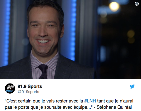 Hockey30 | Stéphane Quintal attend le signal de Geoff Molson...